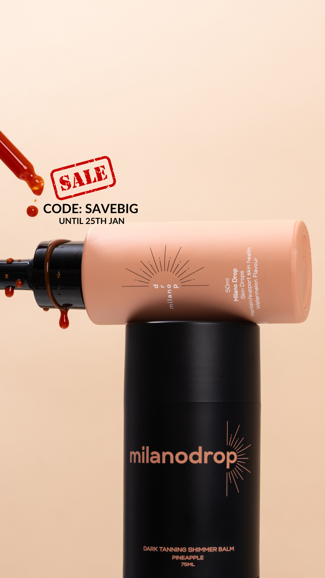 Milano Drop Tanning Drops - Improve your tan & minimize UV exposure!